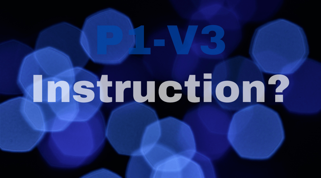 To receive instruction | P1-V3 | TIME FOR PROVIDENCE
